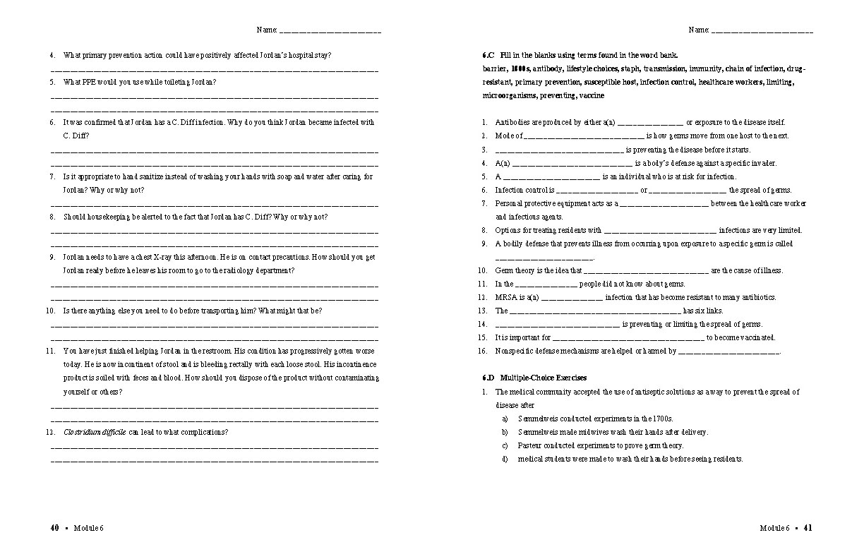 Nursing Assistant Workbook Answers Chapter 2 ZeeshanRoxy Nursing Assistant Workbook Answers Chapter 2 ZeeshanRoxy