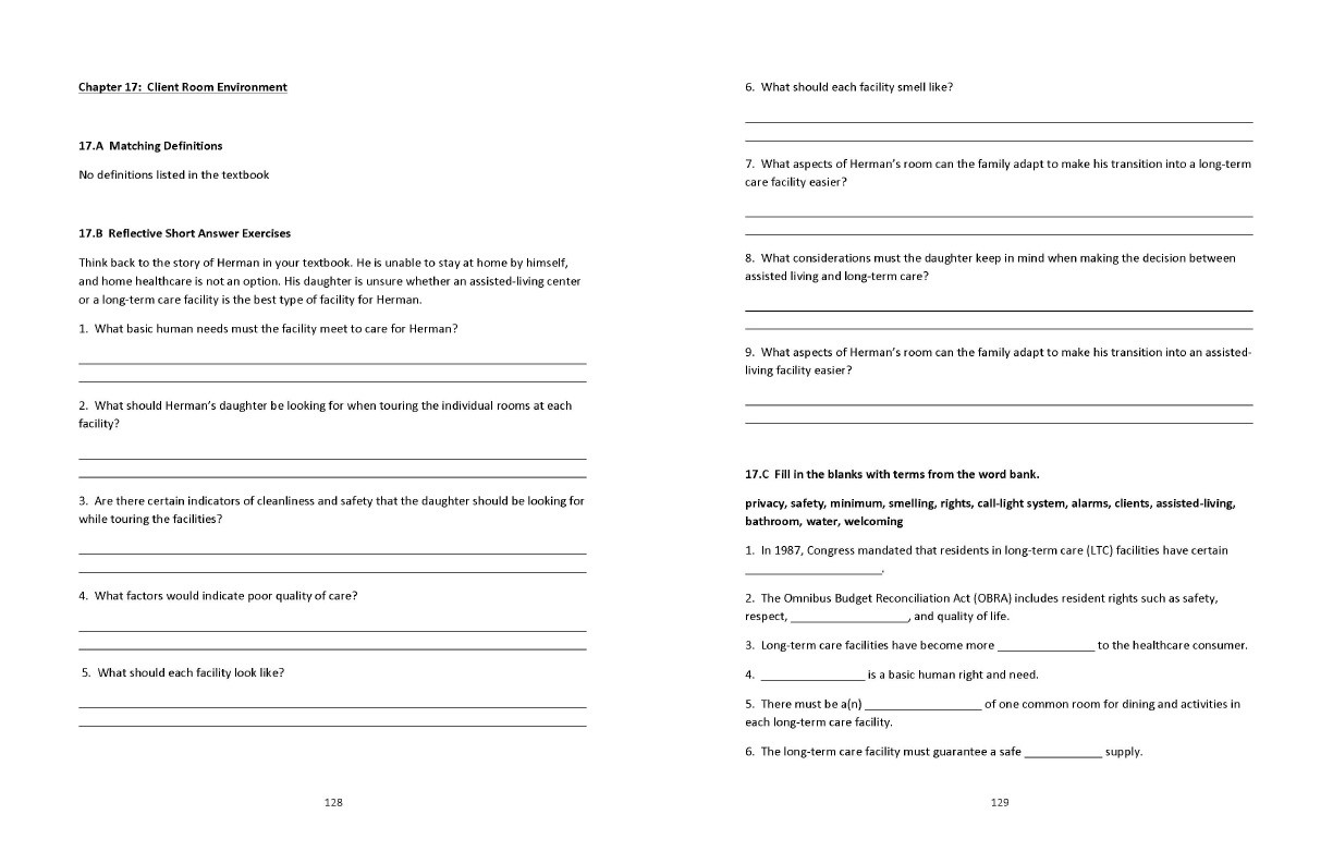 CNA Workbook Interior Page August Learning Solutions CNA Workbook Interior Page August Learning Solutions
